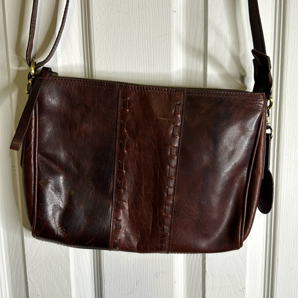 Born | Bags | Born Dark Brown Leather Crossbody Bag | Poshmark
